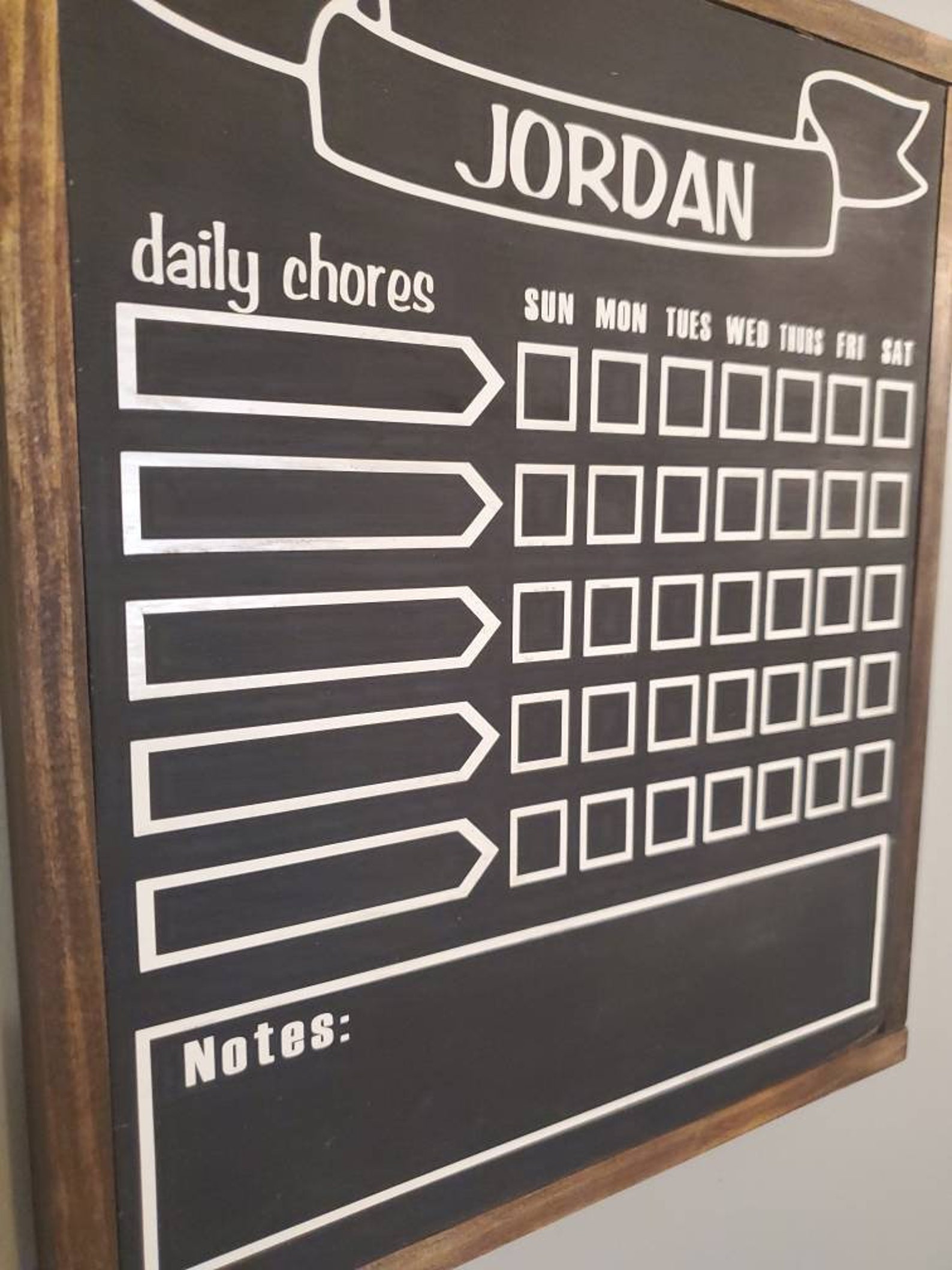 Chalkboard Chore Chart - Custom Chore Chart - Chore Chart - Etsy