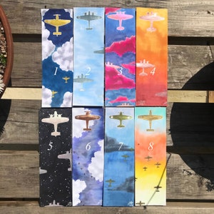 WW2 Plane Bookmarks Original Artworks - Etsy