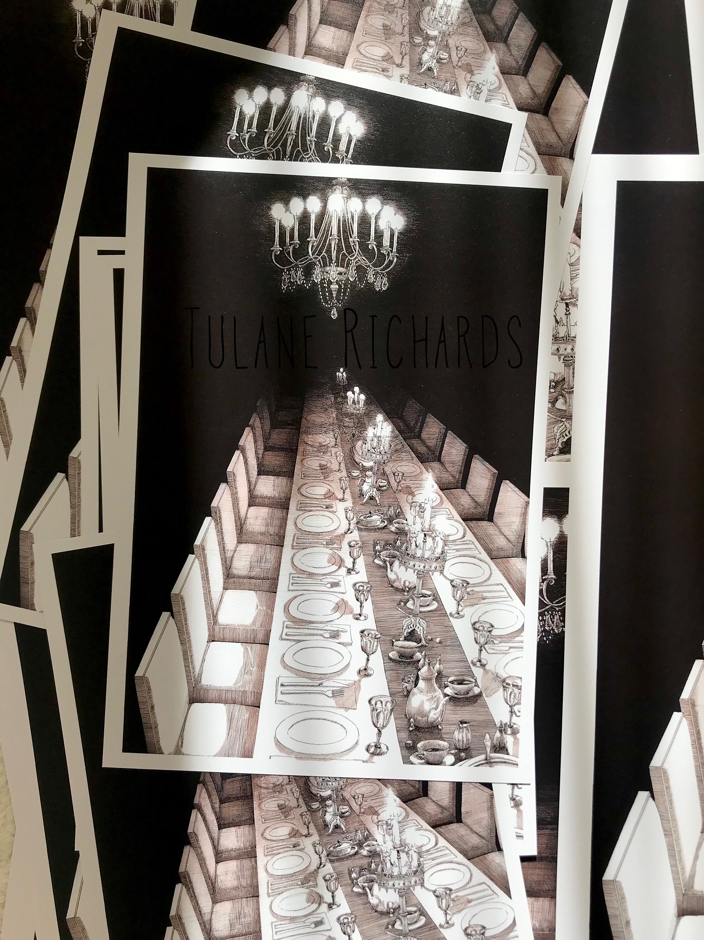 Liminal Dining Art Print - Etsy