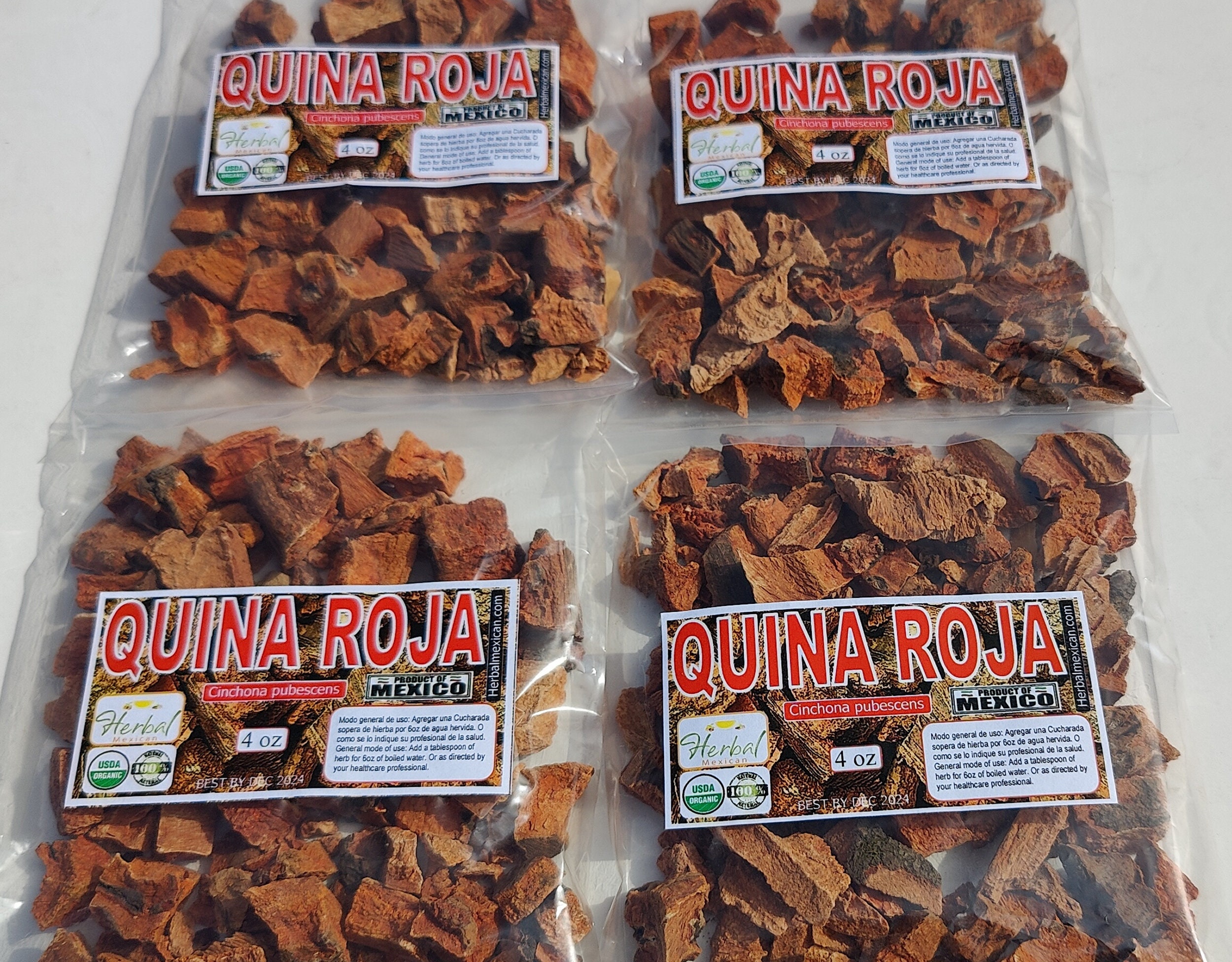 Quina Roja Cinchona Peruvian Quinine Bark 4oz - Etsy