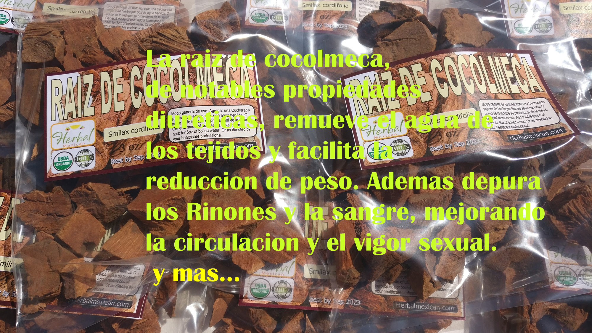Cocolmeca 4oz Herbal Tea Raiz de Cocolmeca Mexican Herbs Smilax ...