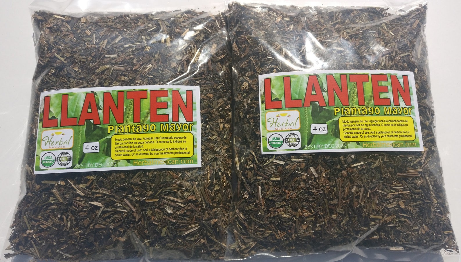 Llanten Hierba Te Yanten Plantago Mayor Plantein Great - Etsy