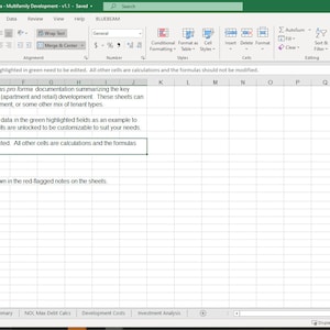 Real Estate Pro Forma for Multi-family Development - Etsy