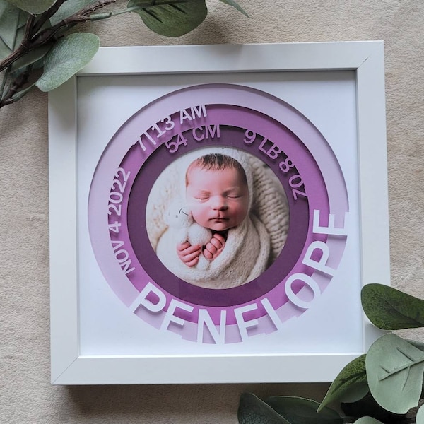 Baby Shadow Box - Etsy