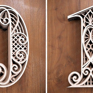 Layered Numbers Bundle, 0-9 Numbers SVG Bundle, 3d Numbers SVG Dxf ...