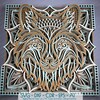 Laser Cut Compass 3D Mandala Svg Files Multilayer Panel, Multi-layer ...