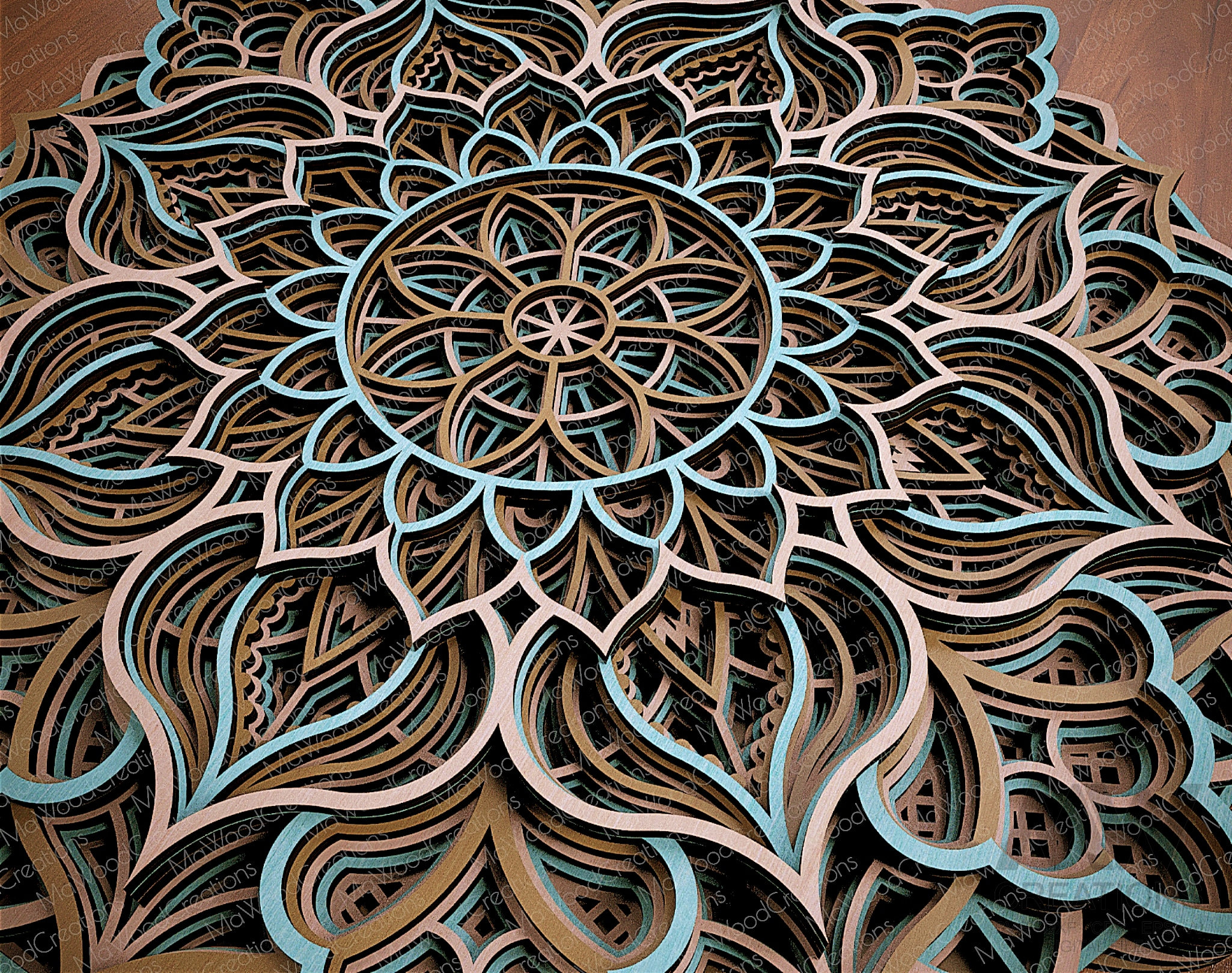 Laser Cut Mandala SVG Dxf Mandala SVG Cutting File - Etsy