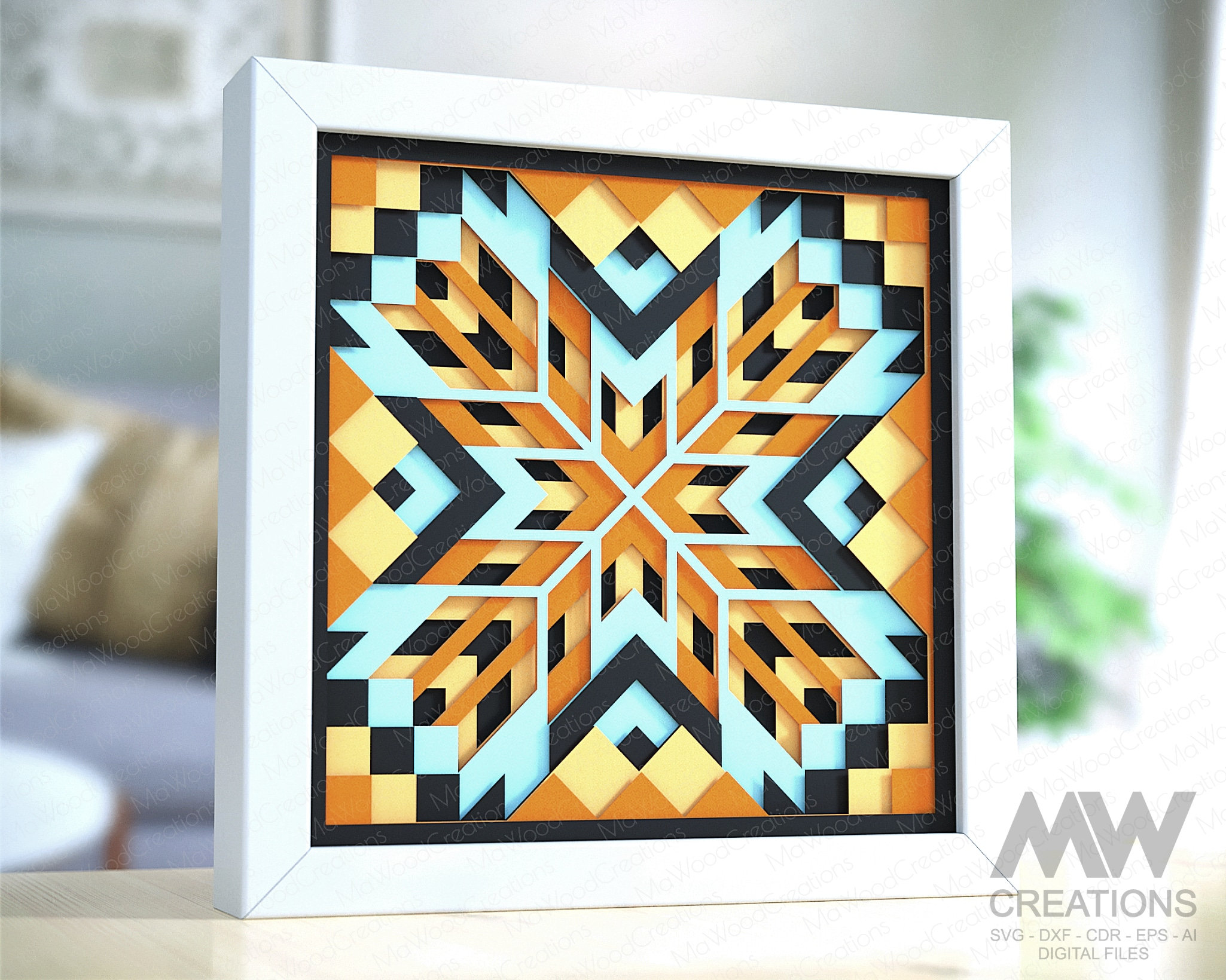 Shadow Box Quilt Svg, 3d Quilt Paper Cut Design, Cricut SVG Barn Quilt ...