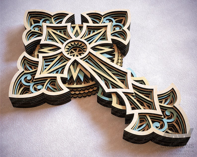 Multi-layer Cross Svg Dxf Christian Cross Svg Dxf Catholic - Etsy