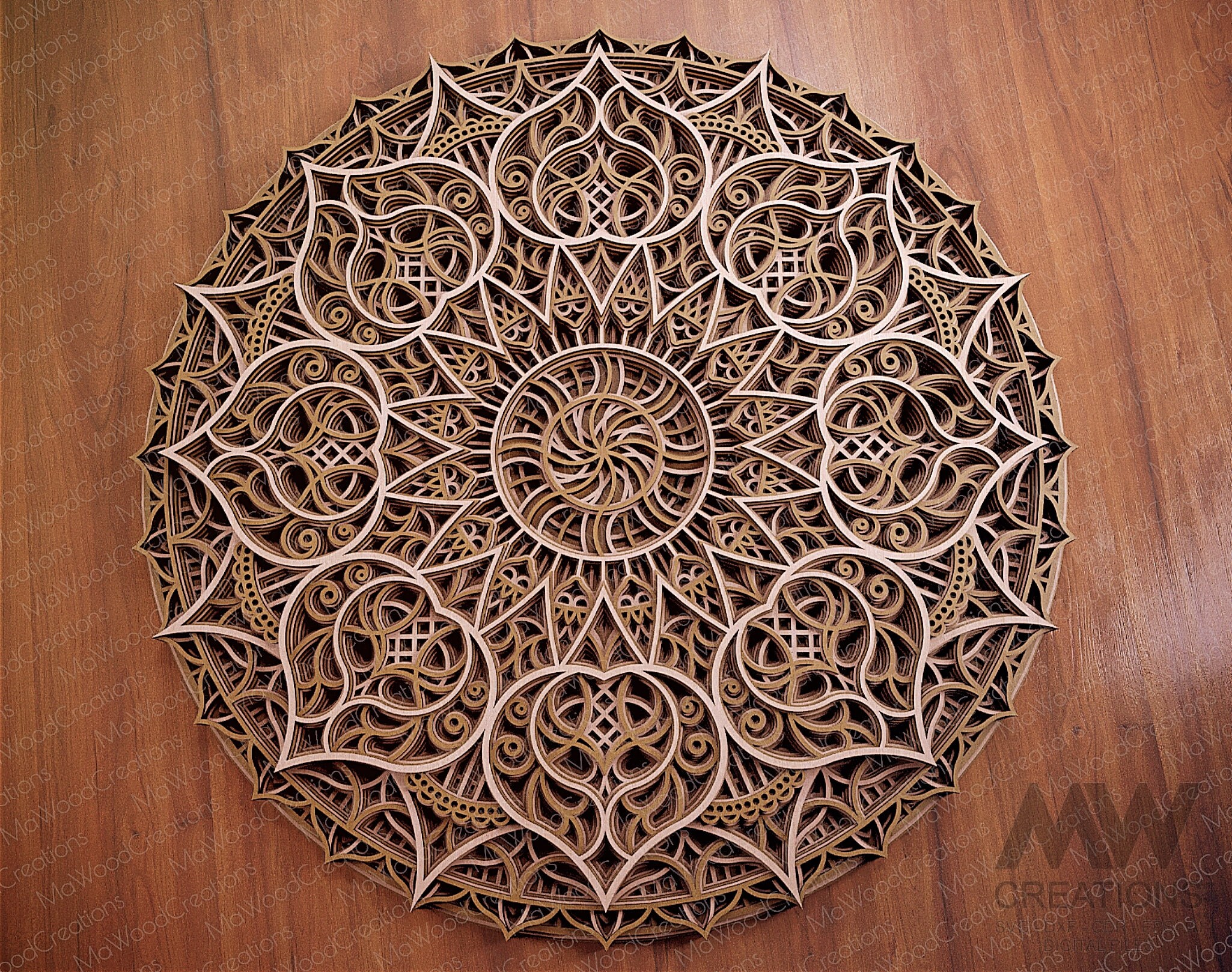 8 Layer Mandala SVG Dxf 3D SVG Mandala Cricut Mandala Svg - Etsy