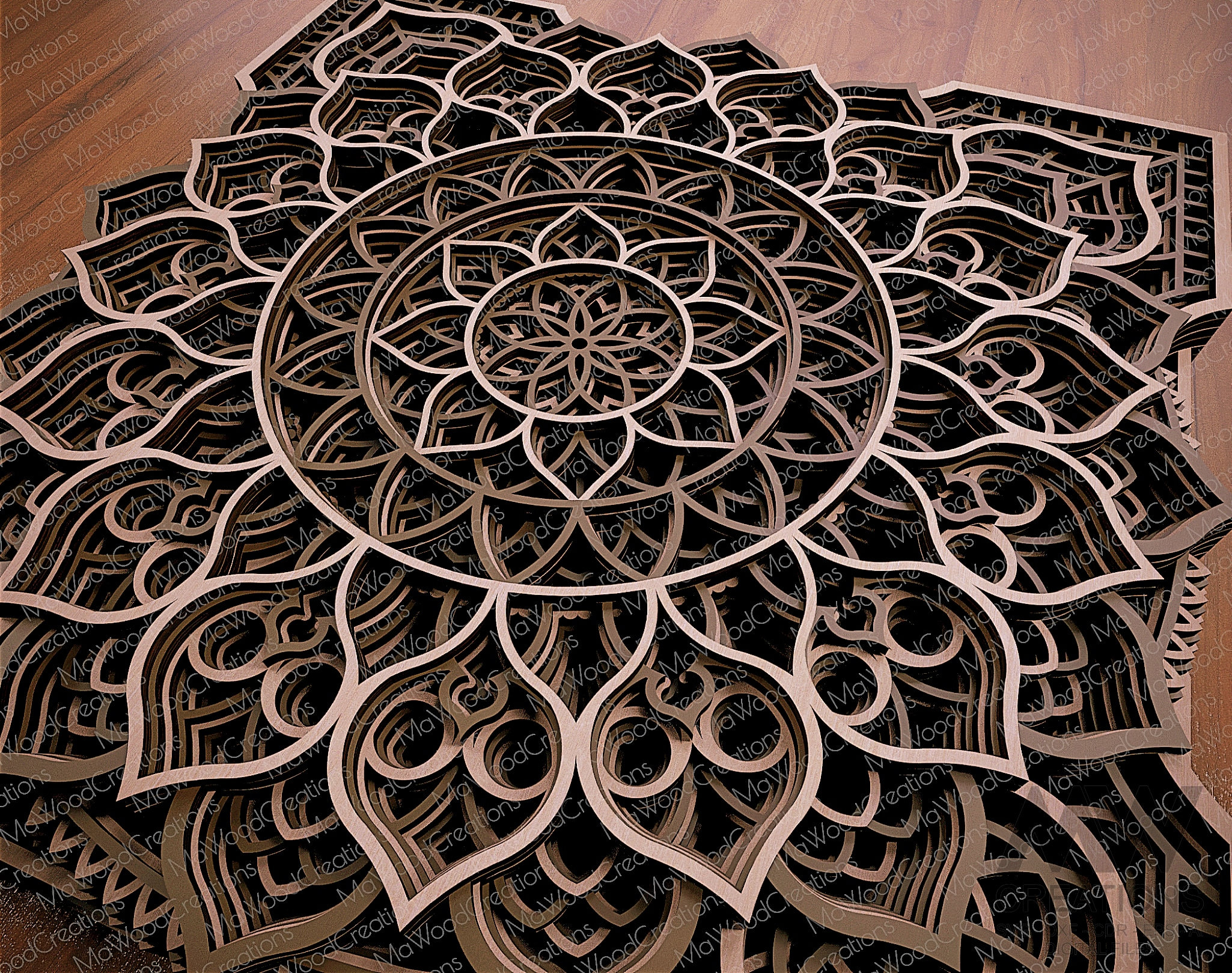 Multi-layer Mandala Svg Dxf Laser Cut Mandala Mandala SVG - Etsy