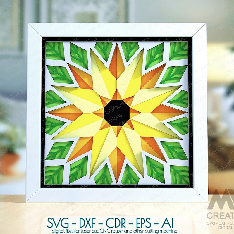 Paper Sunflower Svg - Etsy
