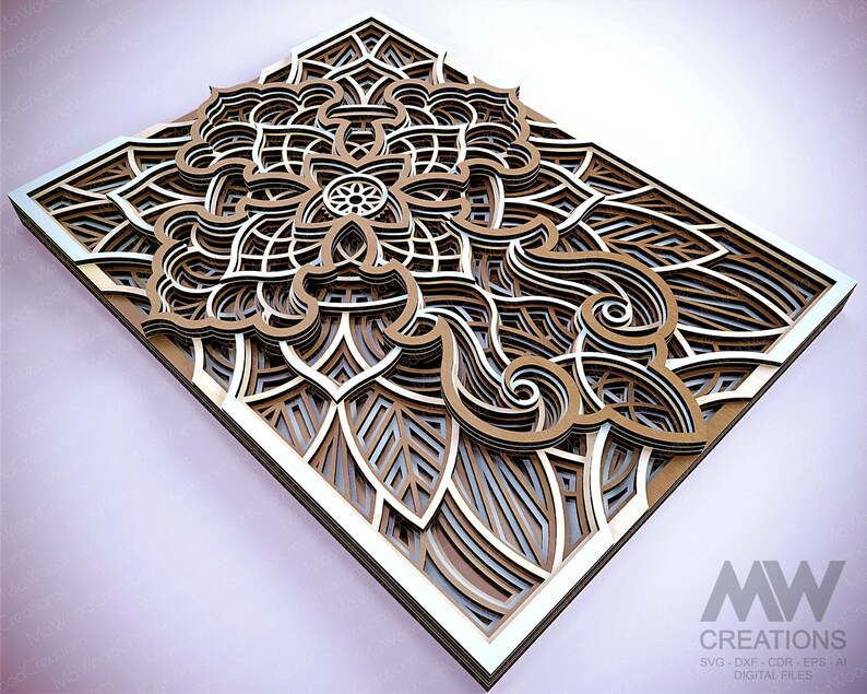 Laser Cut Cross SVG Layed Mandala Cross Dxf Cricut Cross - Etsy