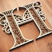 Layered Letter H, Layered Letters SVG, Multi Layer Letters, Letters SVG ...
