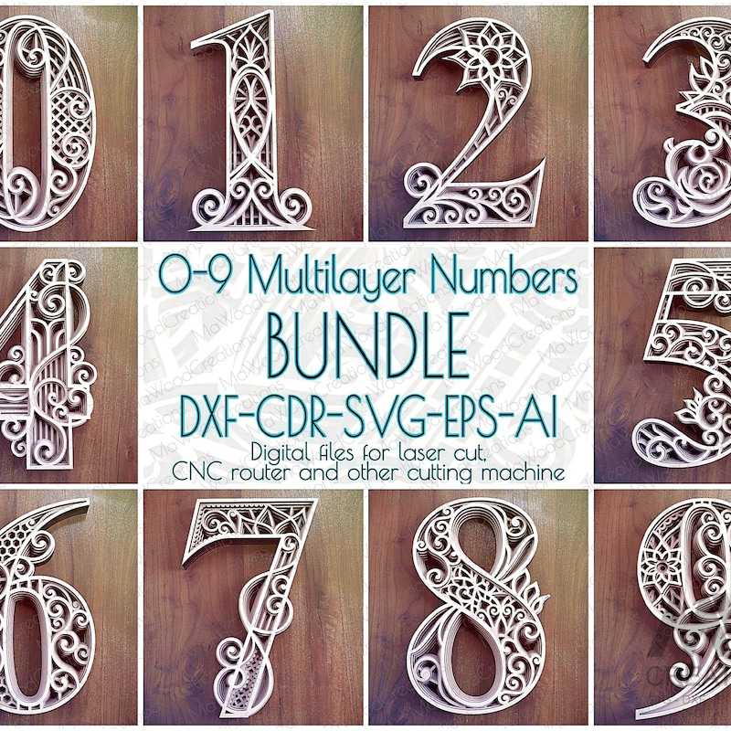 3d Numbers - Etsy