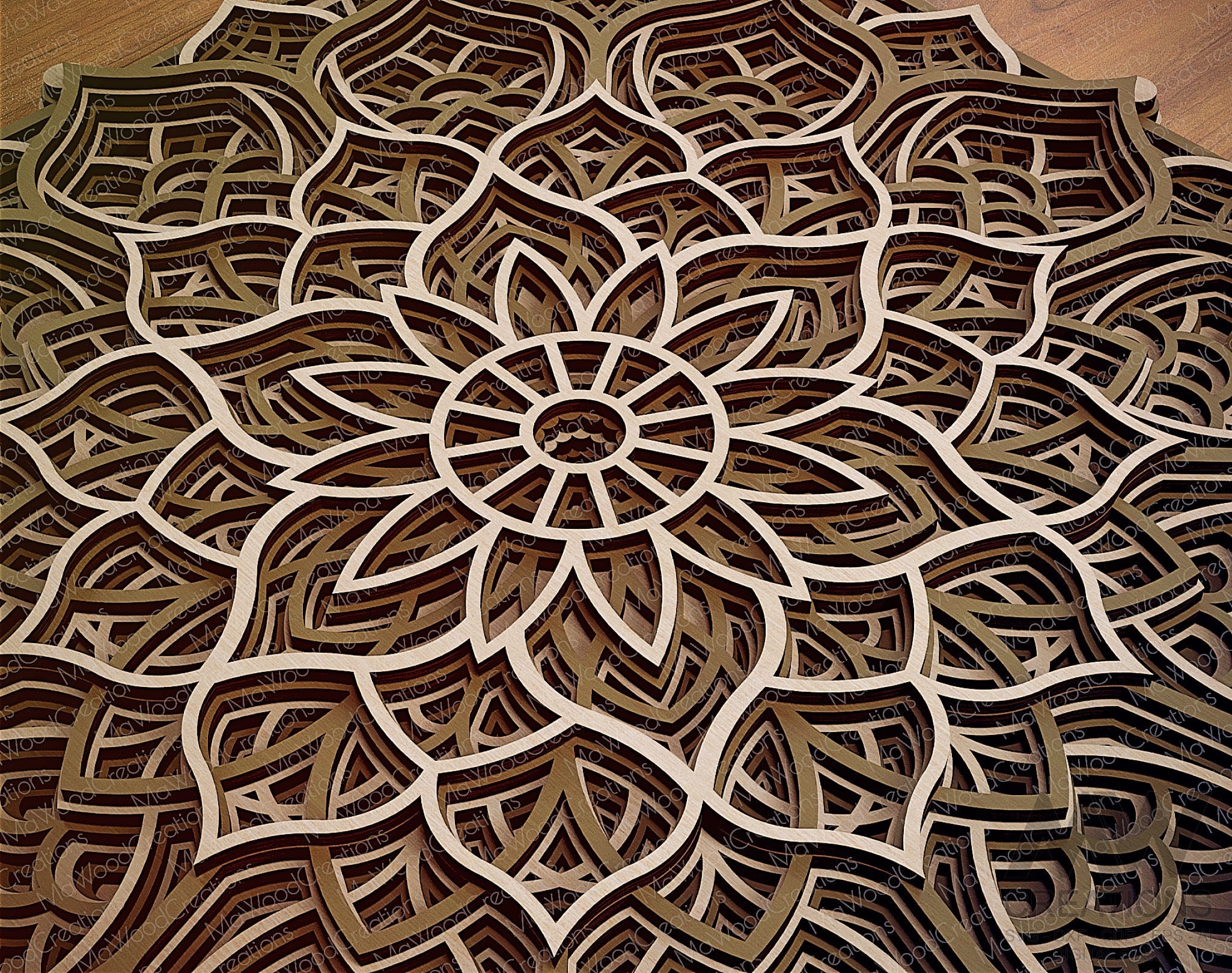 Laser Cut Multi-layer Mandala Svg Dxf Sacred Geometry - Etsy