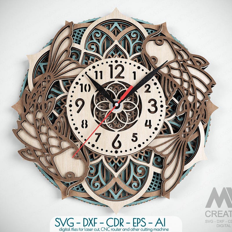 Fish Clock - Etsy
