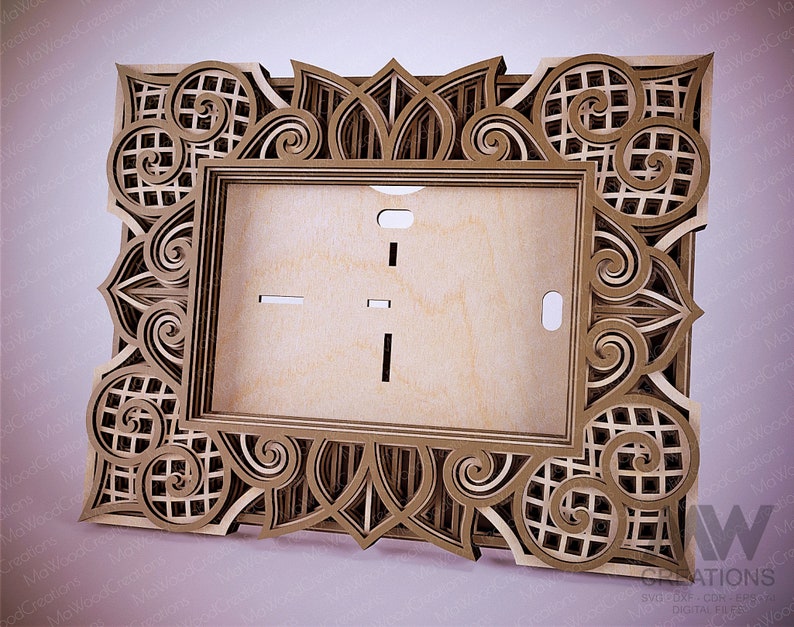 Laser Cut Frame SVG DXF Multilayer Frame Svg 4x6 Picture - Etsy