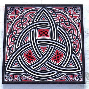 Celtic Trinity Knot Mandala SVG, Multilayer Triquetra Svg, 3d Celtic ...