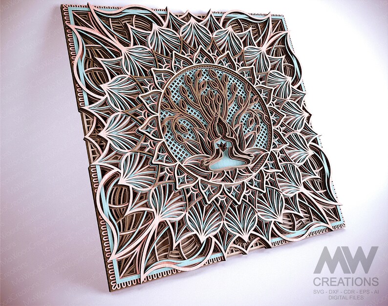 Tree of Life Layered SVG DXF Tree of Life Layer Mandala - Etsy