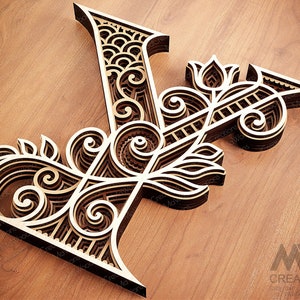 Layered Letter Y, Layered Letters SVG, Multi Layer Letters, Letters SVG ...