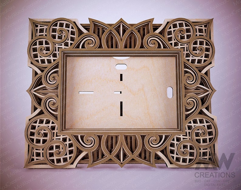 Laser Cut Frame SVG DXF Multilayer Frame Svg 4x6 Picture - Etsy