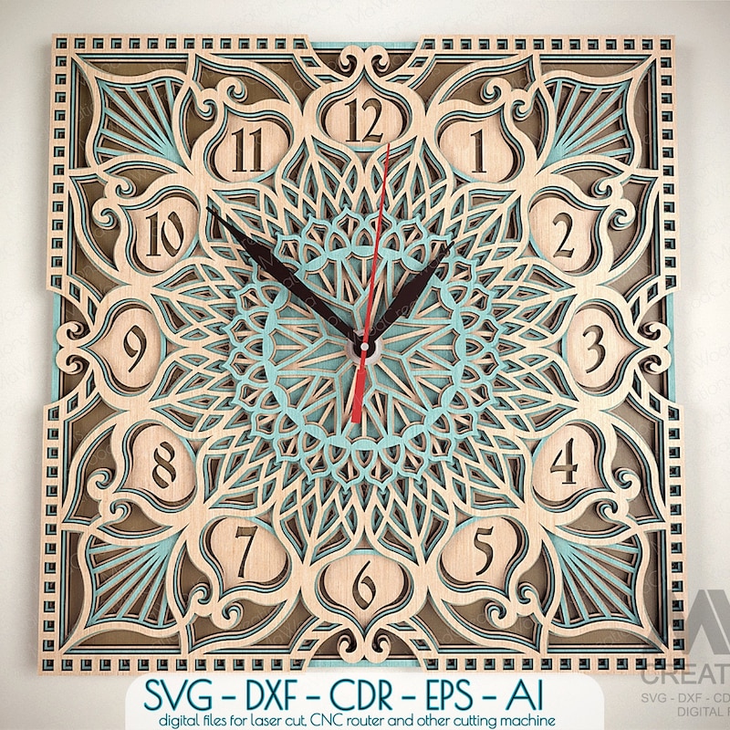 Clock Svg - Etsy