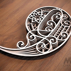 Layered Number 9, Layered Numbers SVG, Multilayer Number 9, Numbers SVG ...