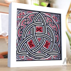 Celtic Trinity Knot Mandala SVG, Multilayer Triquetra Svg, 3d Celtic ...