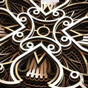 Laser Cut Cross Svg Dxf, Multi-layer Equal-armed Cross, Equilateral ...