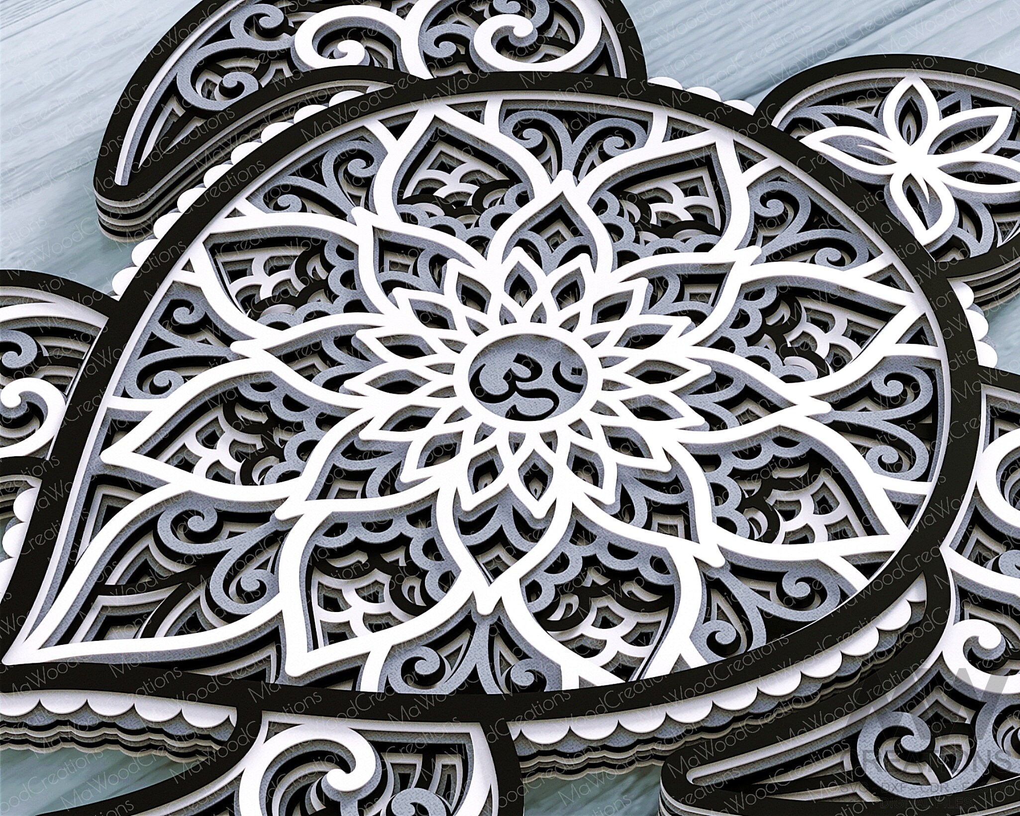 3d Turtle Mandala SVG Dxf 3D Turtle Svg Multi-layer Turtle - Etsy UK