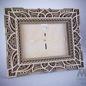 Laser Cut Frame SVG DXF, Multilayer Frame Svg, 5x7 Picture Frame Svg ...