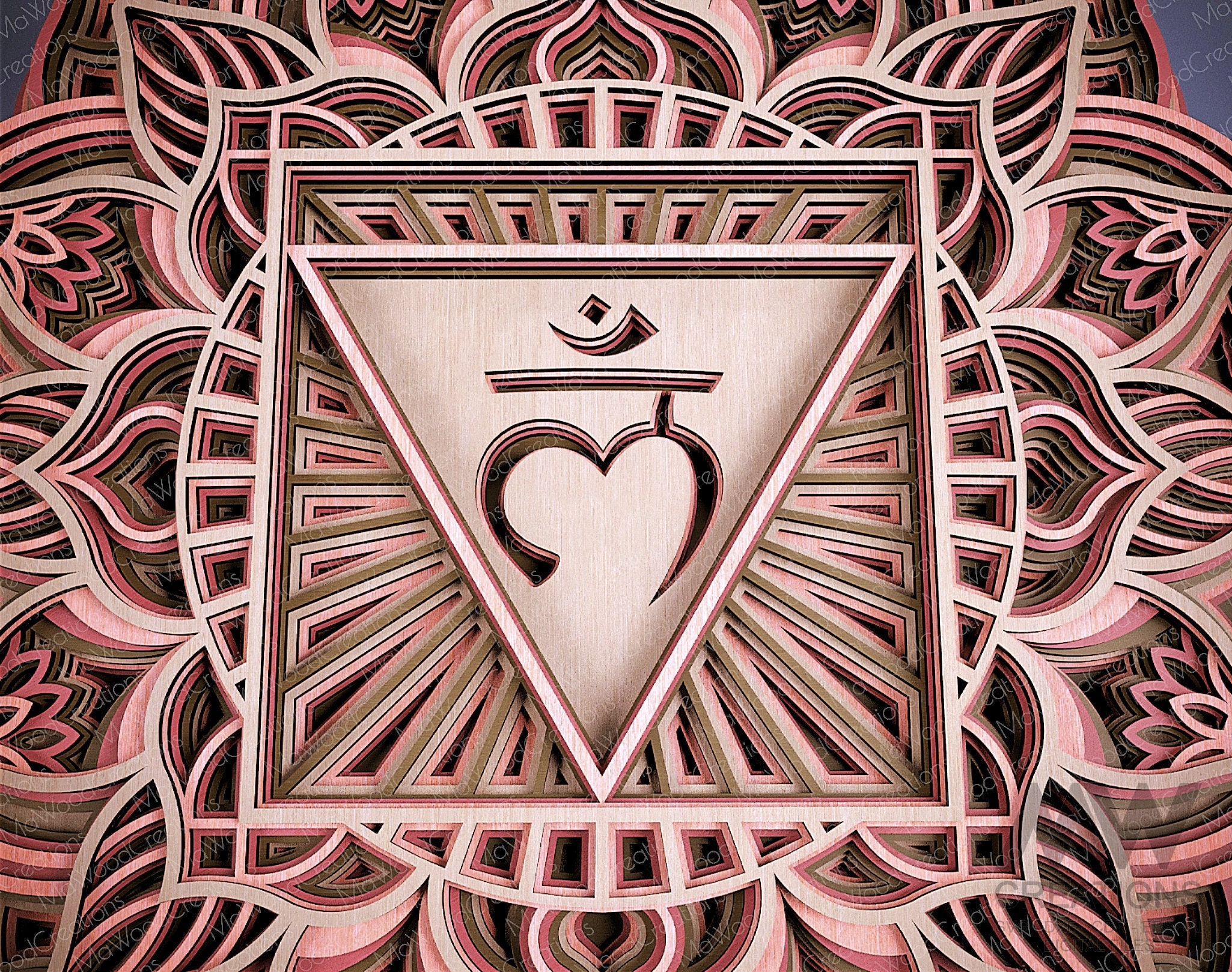 Laser Cut Root Chakra Mandala SVG DXF Muladhara Chakra Multi - Etsy
