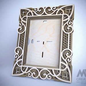Laser Cut Frame SVG DXF, Multilayer Frame Svg, 5x7 Picture Frame Svg ...