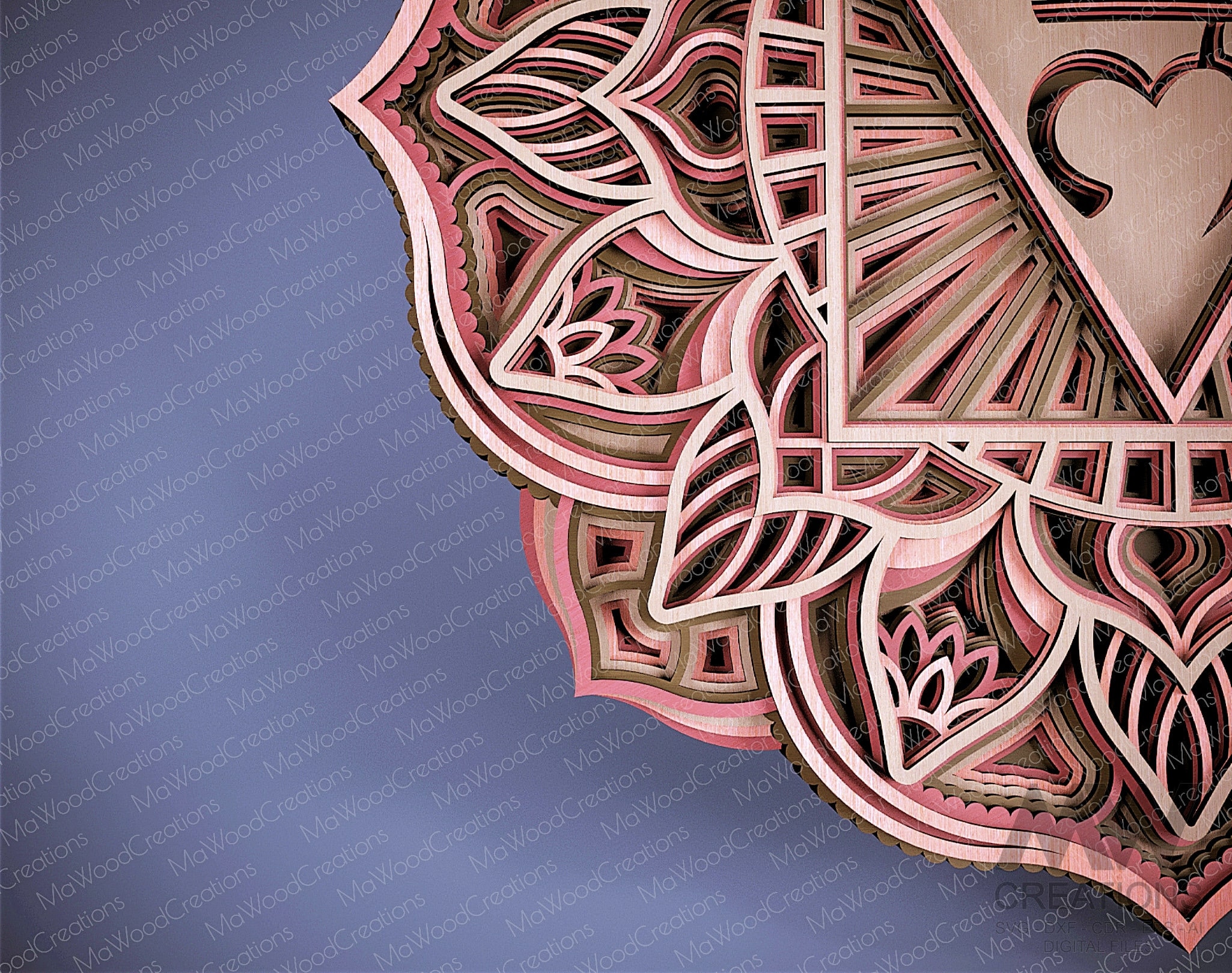 Laser Cut Root Chakra Mandala SVG DXF Muladhara Chakra Multi - Etsy