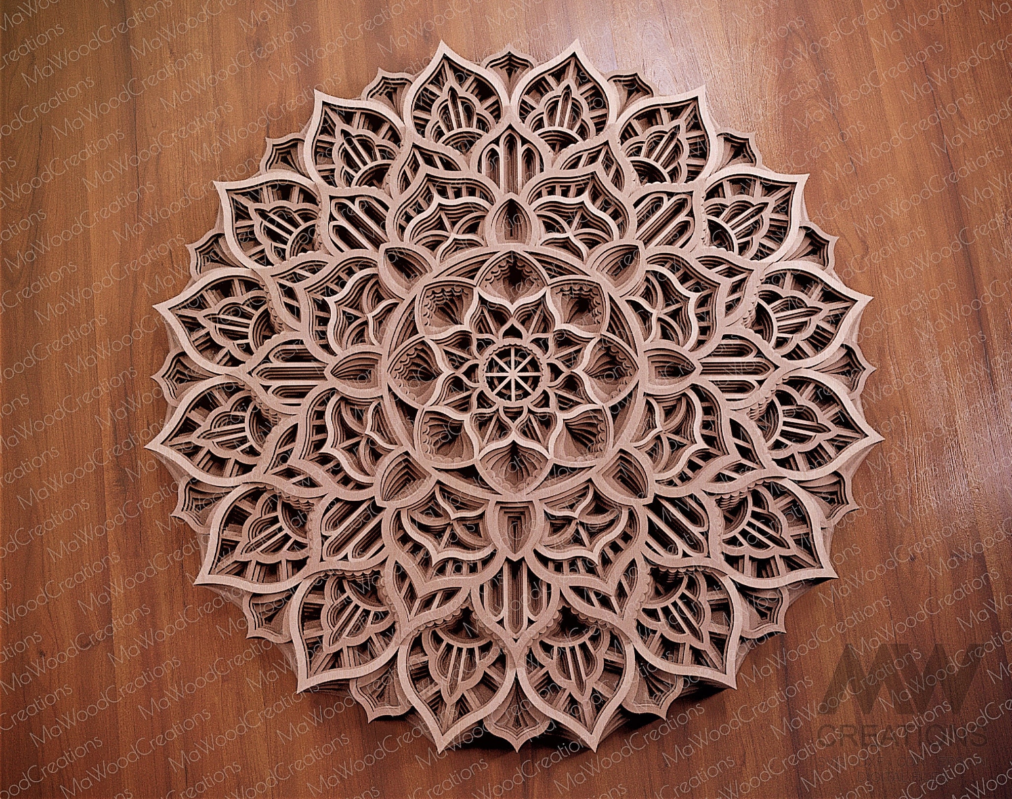 3D SVG Mandala Multi Layer Mandala SVG Dxf Cricut Circular - Etsy
