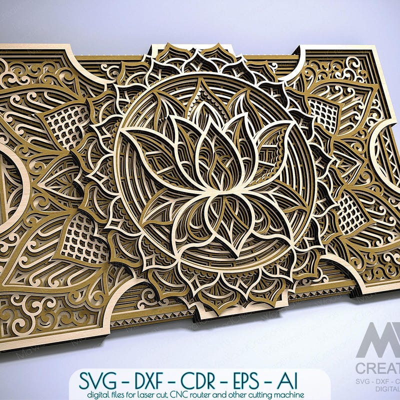 Large Lotus Cut for Wall - Etsy