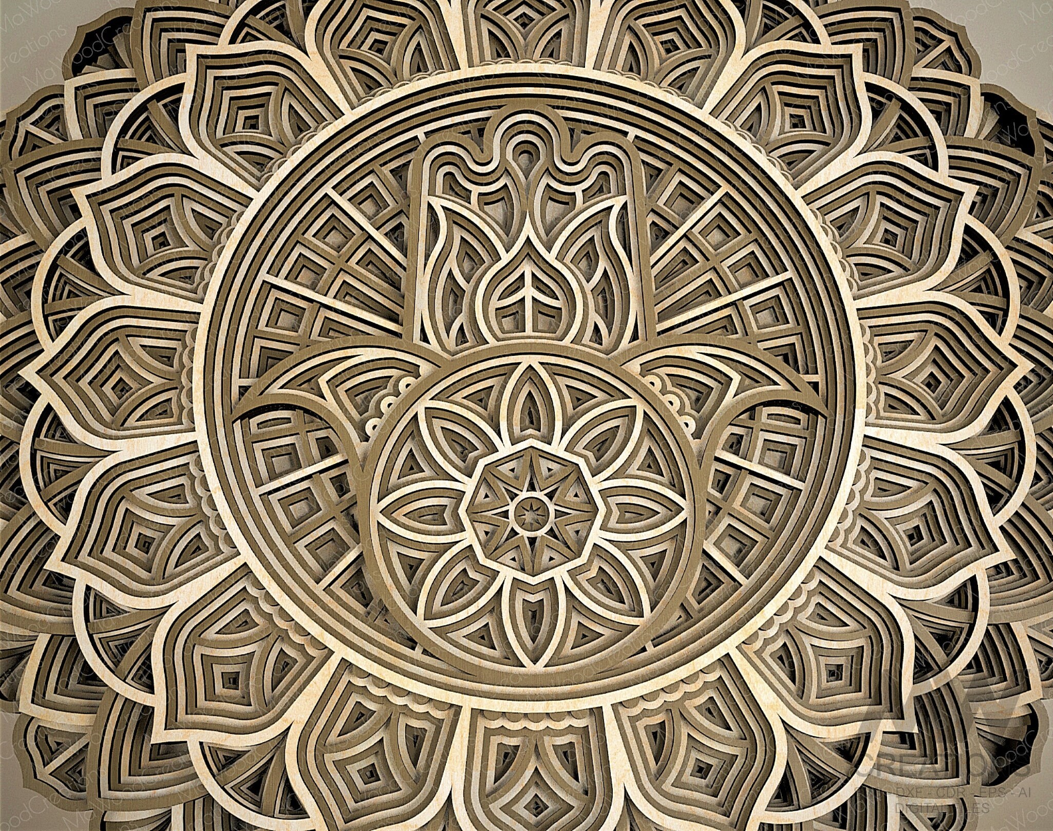 Hamsa Mandala Svg Dxf Hand of Fatima Mandala Mandala SVG for - Etsy