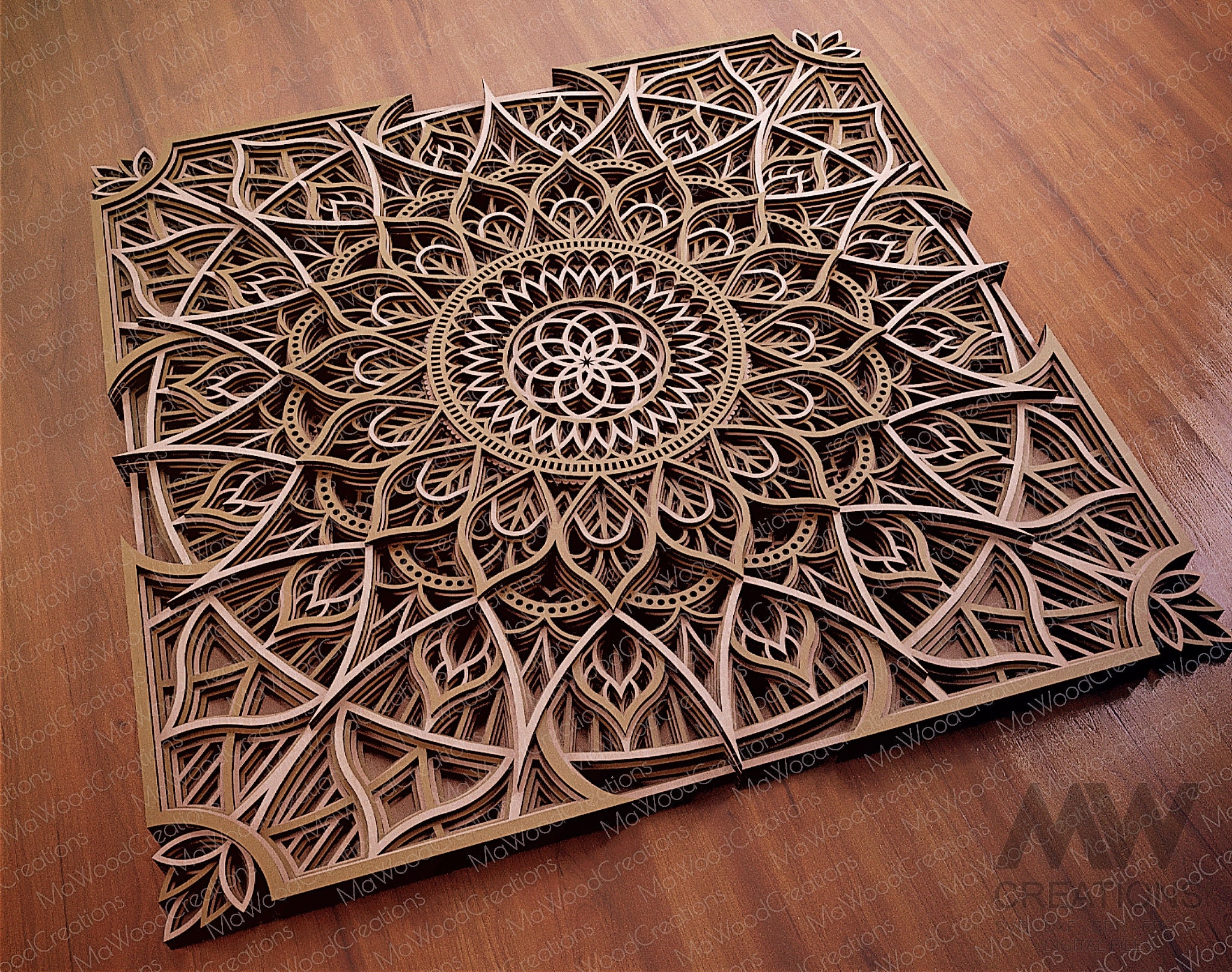 Laser Cut Multi-layer Mandala Svg Dxf Sacred Geometry - Etsy