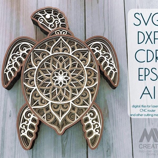 Animal Mandala Svg - Etsy