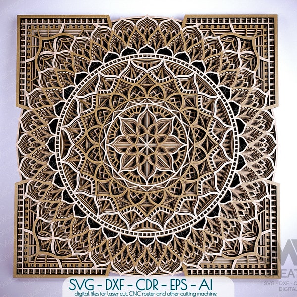 Laser Cut Mandala - Etsy