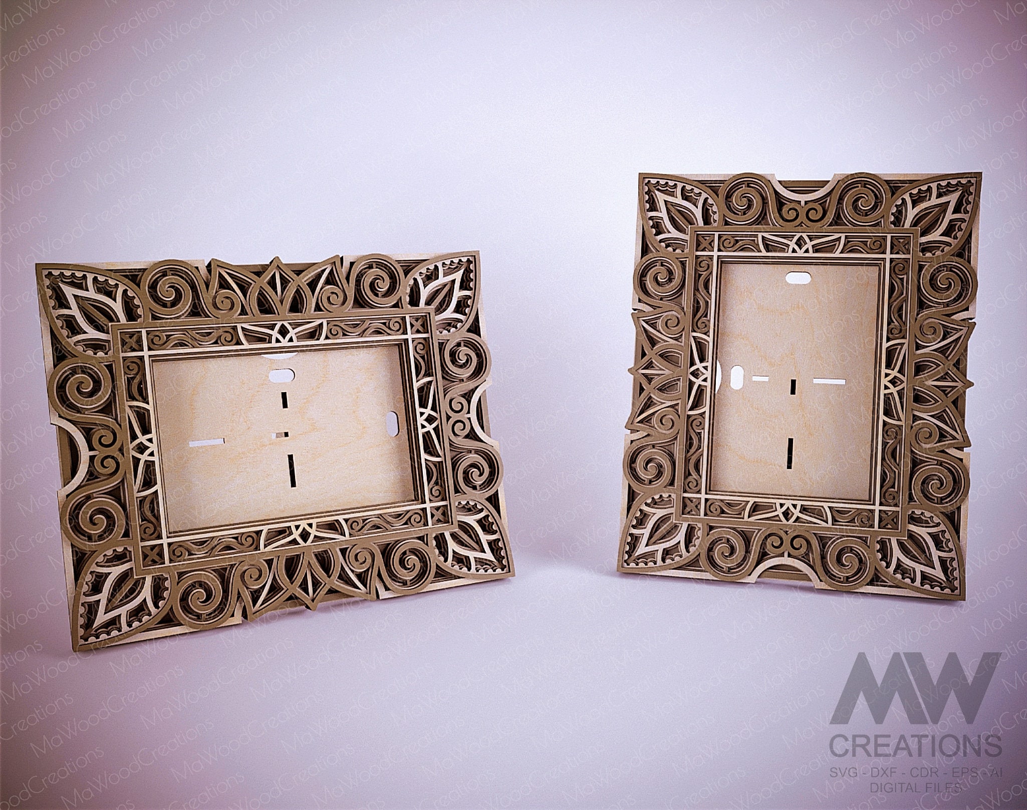 Multilayer Laser Cut Frame SVG DXF 4x6 Photo Frame Svg Laser - Etsy UK