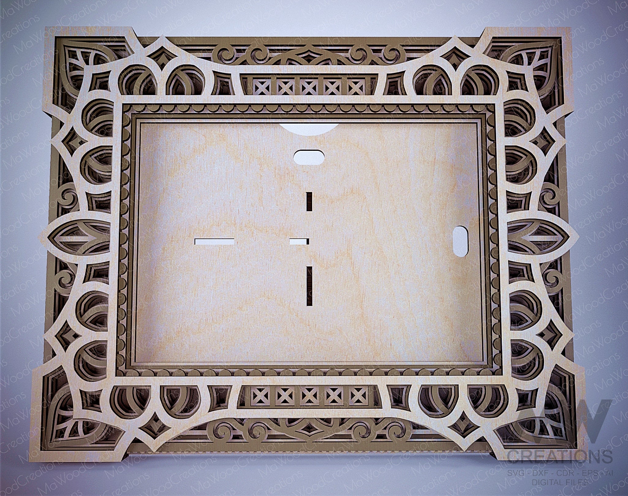 Multi Layer Laser Cut Frame SVG DXF 5x7 Photo Frame Svg - Etsy