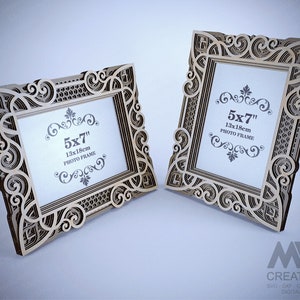 Laser Cut Frame SVG DXF, Multilayer Frame Svg, 5x7 Picture Frame Svg ...