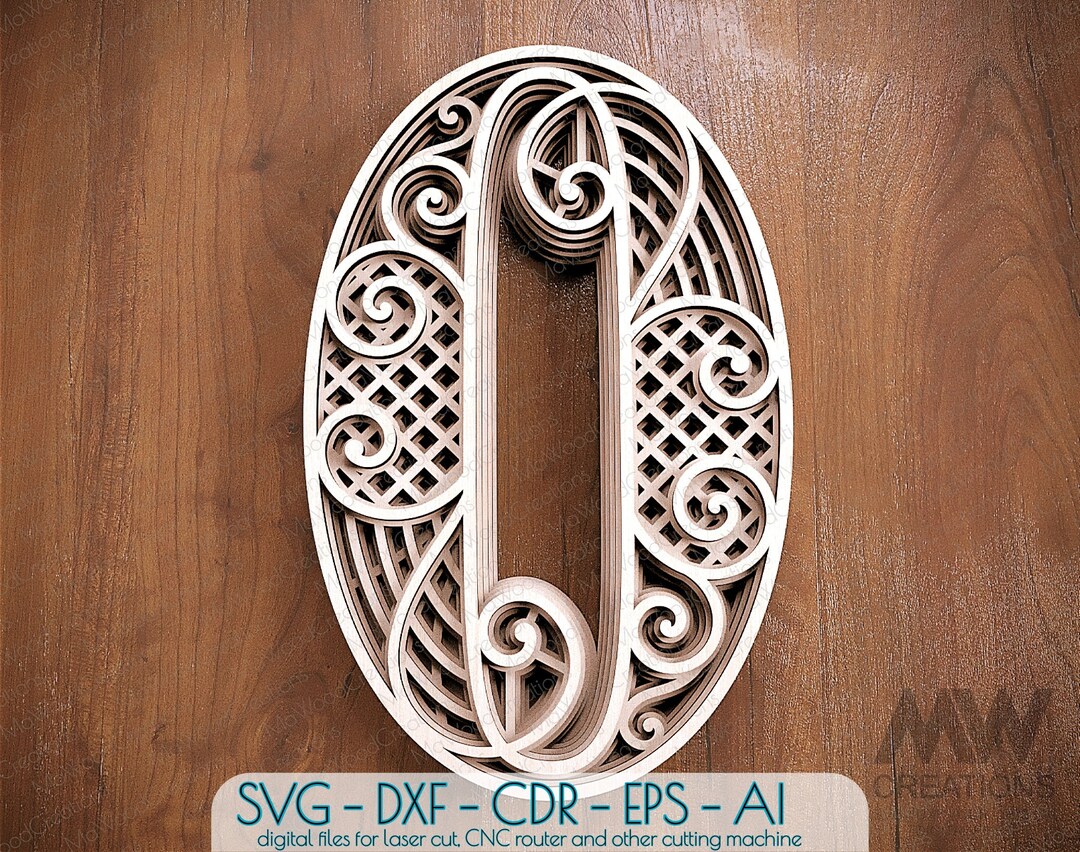 Layered Number 0, Layered Numbers SVG, Multilayer Number 0, Numbers SVG ...