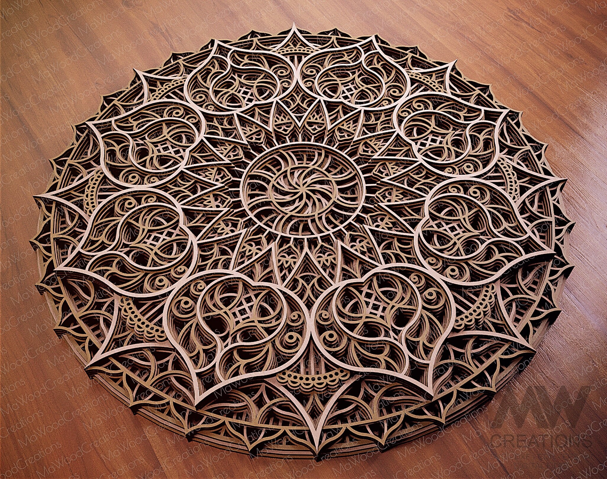 8 Layer Mandala SVG Dxf 3D SVG Mandala Cricut Mandala Svg - Etsy