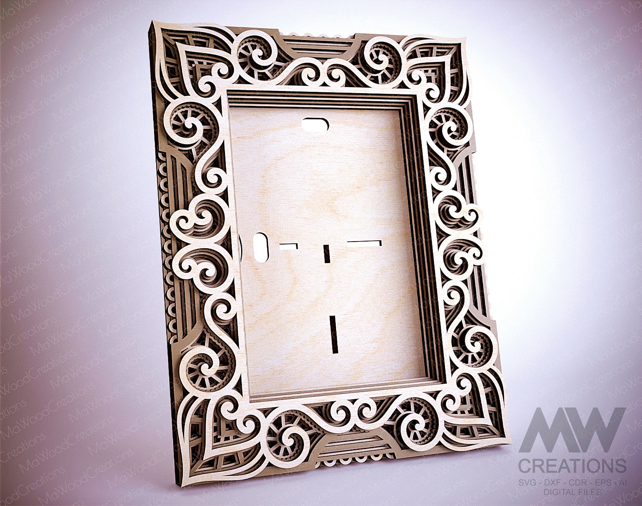 Multilayer Photo Frame Laser Cut Photo Frame DXF 4x6 Picture - Etsy