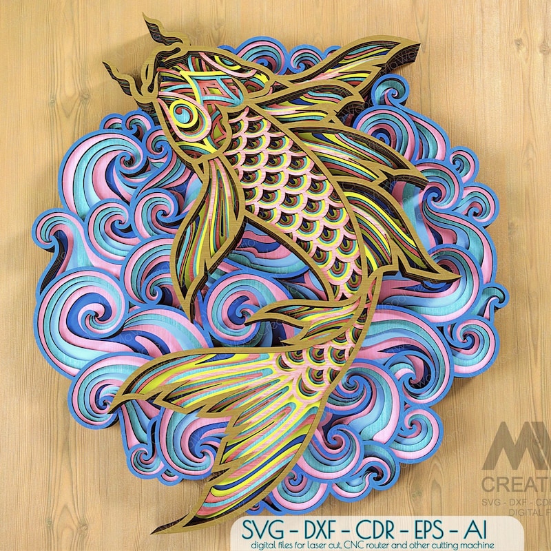 Fish Mandala Svg - Etsy