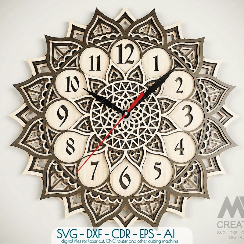 Clock Svg - Etsy