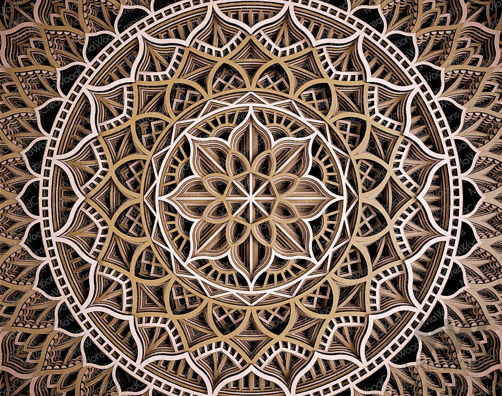 9 Layer Mandala SVG Dxf 3D SVG Mandala Cricut Mandala Svg - Etsy